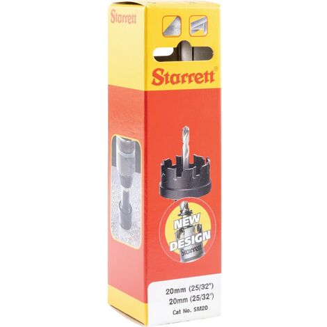 Starrett SM20 20mm (25/32) TCT Sheet Metal Holesaw