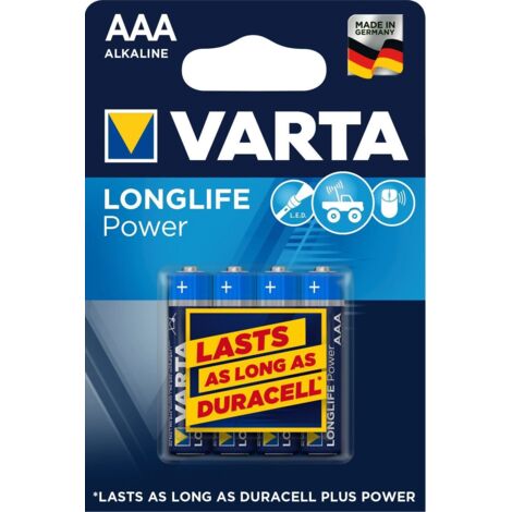 Varta 4903620414 AAA High Energy Alkaline Batteries Pack of 4