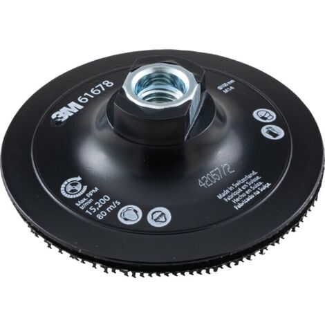 3M Center Pin Back-Up Pad, 100 mm, M14