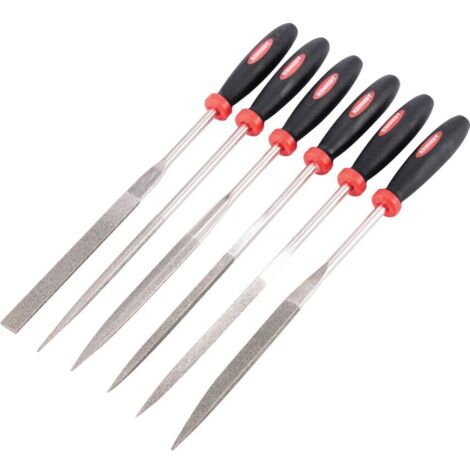 Kennedy 160MM (6.1/2") 6 Piece Medium Grade Diamond File Set