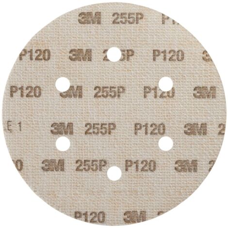 3M Paper Disc 255P, 152 mm, 6-Hole, P120- you get 5