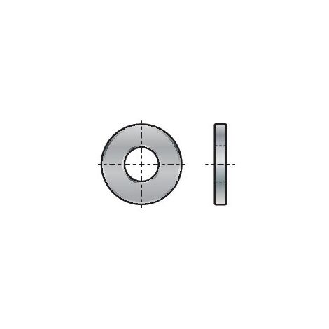 Qualfast M8 Form-A Washer Single Chamfer - Steel 140HV DIN 125-1B- you ...