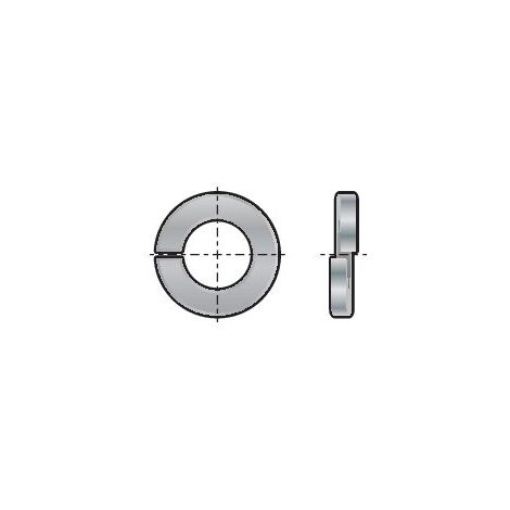 Qualfast M5 Square Single Coil Spring Washer - BZP DIN 7980- you get 100