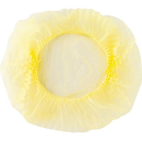 Sitesafe Yellow 21" Double Elastic Mobile Cap, Pack of 100