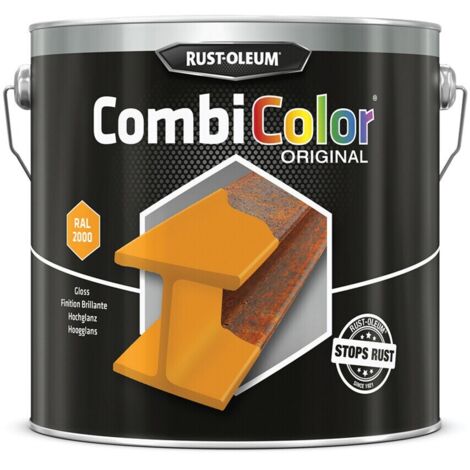 Rust-oleum 7354 CombiColor Signal Orange Metal Paint - 2.5LTR