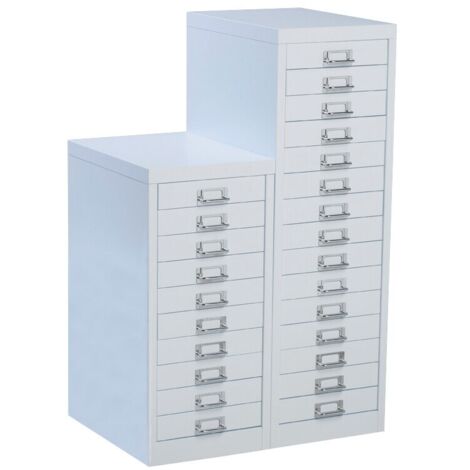 Matlock 10-Drawer Locking Multi-drawer Grey