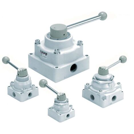 SMC VH210-02 4/3-Port Closed Centre Hand Valve