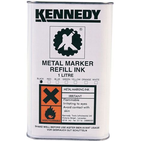 Kennedy Black 1LTR Metal Marking Ink