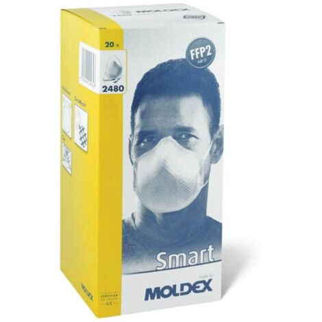 Moldex Dust Masks, Unvalved, FFP2, Pack of 20