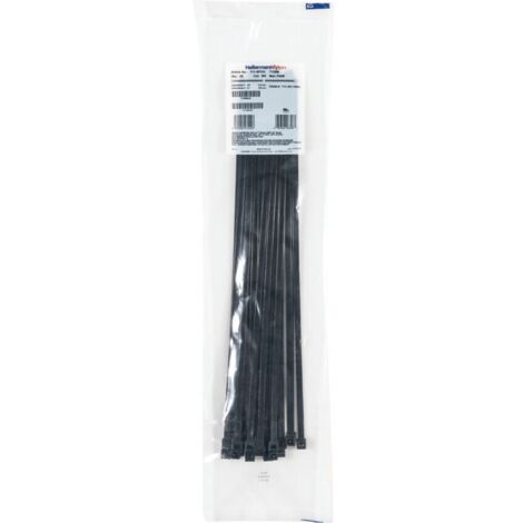 HellermannTyton Cable Ties, Black, Nylon 540mm, Pack of 25