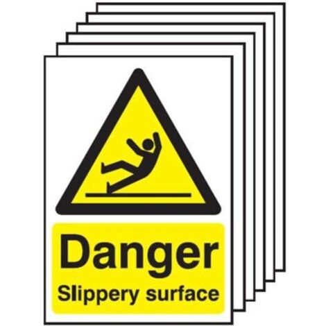 Sitesafe 420 x 297mm Danger Slippery Surface - Self Adhesive