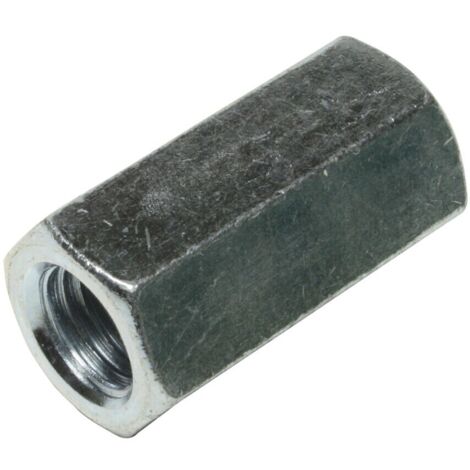 METALMATE M10 x 30mm Hex Connecting Nut Class 6 Zinc Plated DIN 6334 ...