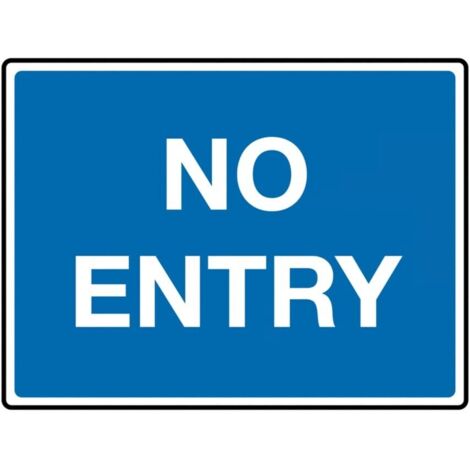 Sitesafe 450 x 600mm No Entry Class 1 Reflective Traffic Sign (Post)