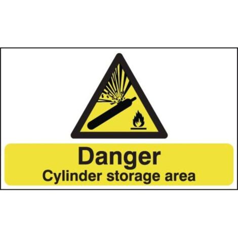 Sitesafe 420 x 297mm Danger Cylinder Storage Area - Rigid