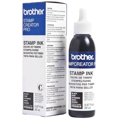 Brother Stamp Creator Ink Refill Bottle Black - PRINKB