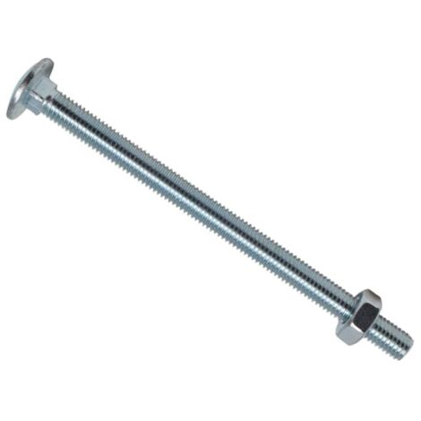 METALMATE Cup Square Hex Bolt & Nut Zp M10 x 200mm Box 5