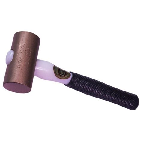 Thor Round Solid Copper Mallet Plastic Handle