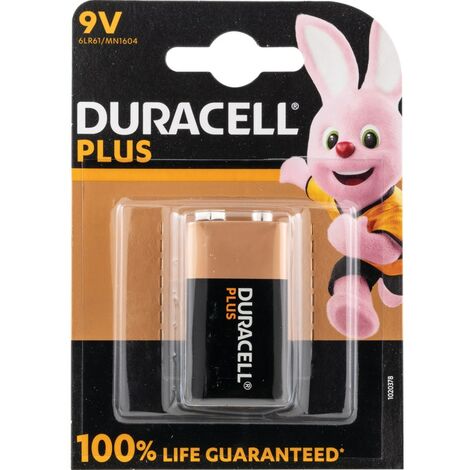 Duracell 9V Batteries Power Plus Pack of 1 81275454