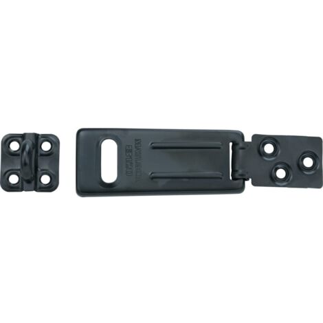Matlock Hasp (Black) Single Hinge D-vertical Shackle