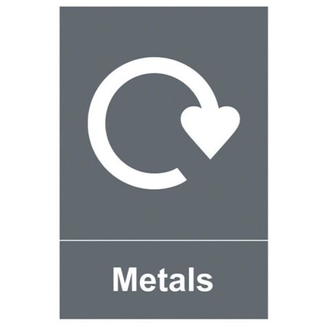 Sitesafe Metals Recycling Sign Self Adhesive Vinyl (200 x 300mm)