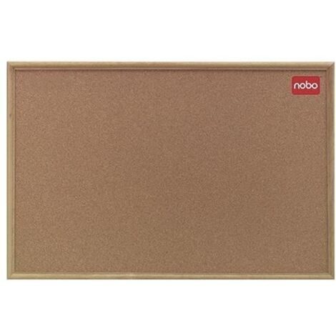 Nobo Nobo Classic Cork Noticeboard Oak Wood Frame 600x900mm 37639003