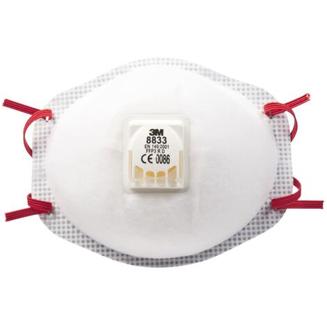 3M Particulate Respirator, FFP3, Valved, 8833