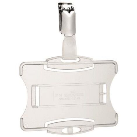 Durable Security Pass Badge Holder 54x85mm Clear, Pack 25