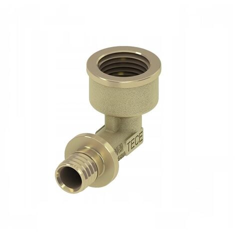 TECE Flex Bogen mit IG 16x1/2" Messing DVGW Fittings