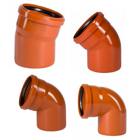 KG Bogen 30 Grad DN 250 Kunststoff Abwasserrohr Abflussrohr Kanalrohr