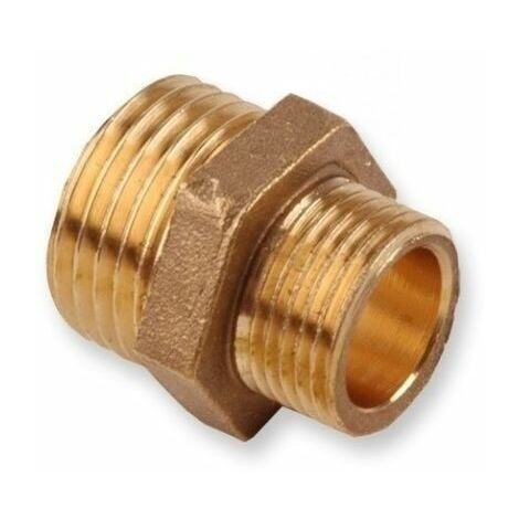 Messing Gewindefitting Reduziernippel Fitting 1" x 3/4" AGxAG