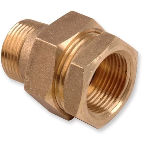 Messing Gewindefitting Verschraubung IG-AG 1/2"