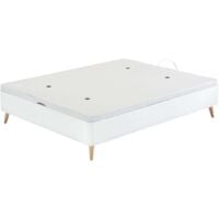 Canapé alto estilo nórdico con patas ligeramente inclinadas color ...