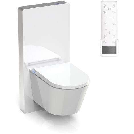BERNSTEIN - Pack WC japonais + Module sanitaire Blanc, Toilettes ...