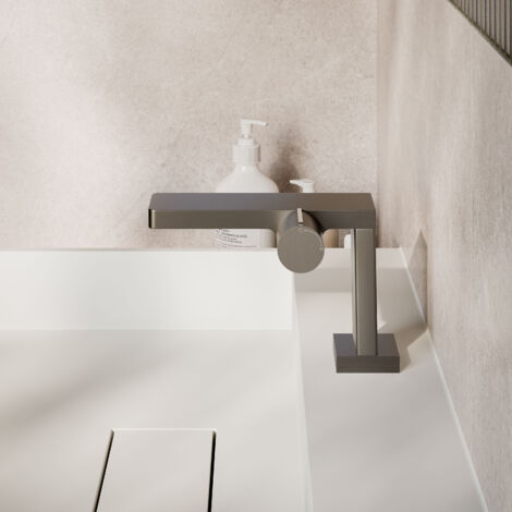 Mitigeur monocommande gun métal Bernstein NT3110G pour lavabo chic ...