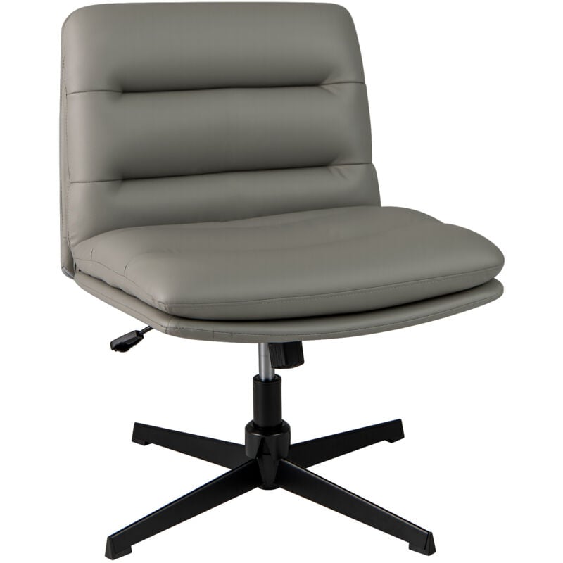 Chaise de Bureau Ergonomique sans Accoudoirs, Fauteuil Salon Pivotant à 360° Hauteur Réglable ...
