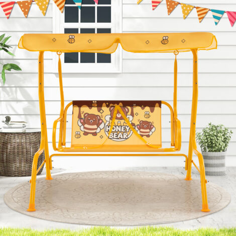 Balancelle de Patio 2 Places pour Enfants 3+ Ans avec Support ...
