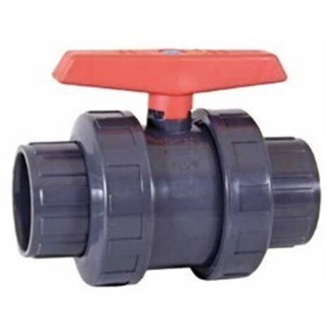 Vanne PVC à boisseau sphérique PN-10 Cepex Vanne anti-block Ø 50 mm