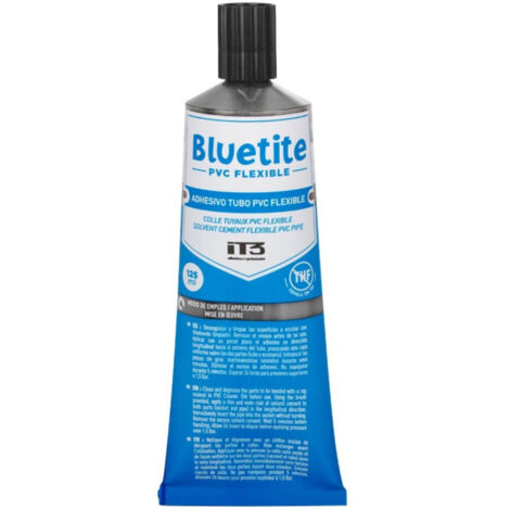 Colle bleue BLUETITE tube de 125 ml - spéciale PVC souple. - IT3SA