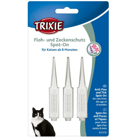 Pipettes anti-tiques et puces, Spot-On pour chat + de 8 mois ...