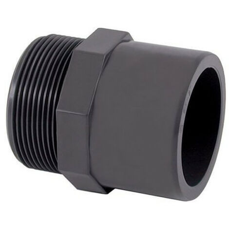 Embout, ø50 mm et 63 mm, fileté 2", PVC pression. - jardiboutique