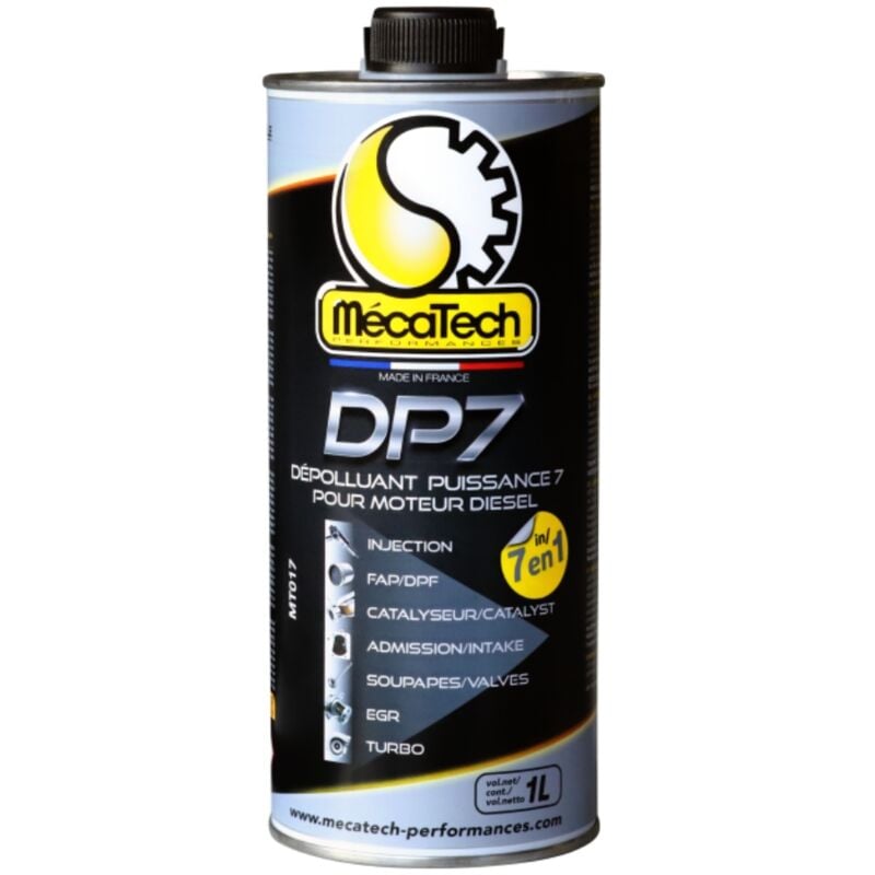Dépolluant moteur diesel 7 en 1 DP7 1L MECATECH