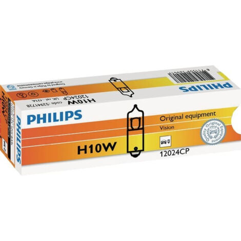 Ampoule de signalisation et d'habitacles H10W Philips