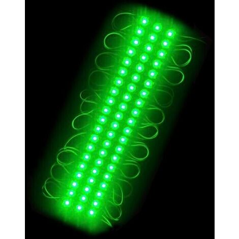 Modulo Led 12v 20 Strisce Per Insegne Tabelle Striscia Luce Verde