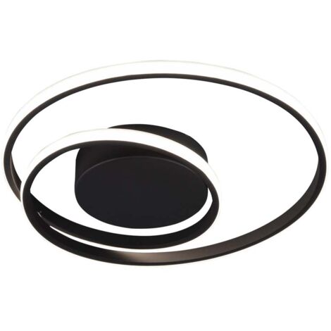 Zibal Plafoniera Led Spirale Nera Con Regolazione Intensita ...