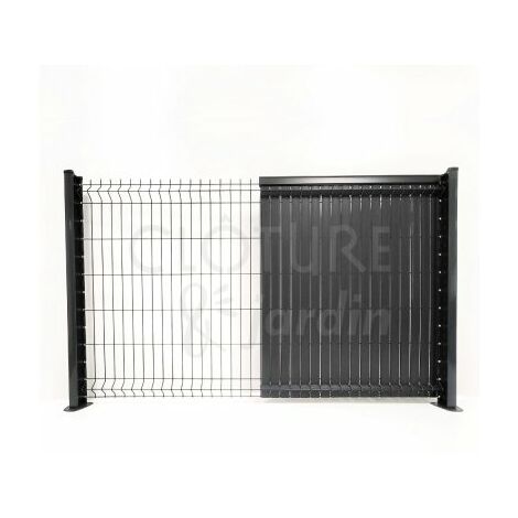 Kit Occultation PVC Rigide Gris Anthracite 50M - JARDIMALIN - 1,73m