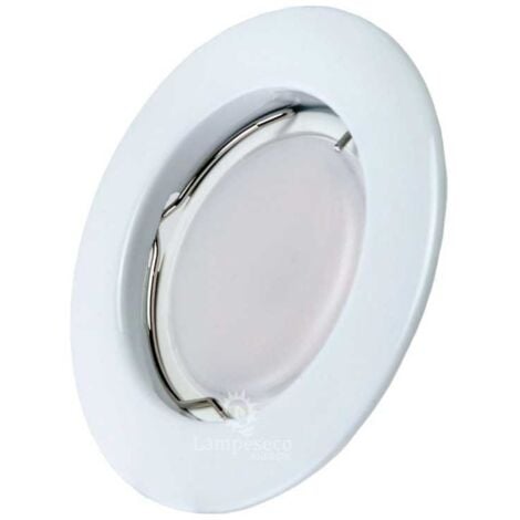 Lot de 12 Spot Led Encastrable Complete Blanc Lumière Blanc Neutre 5W eq.50W ref.770