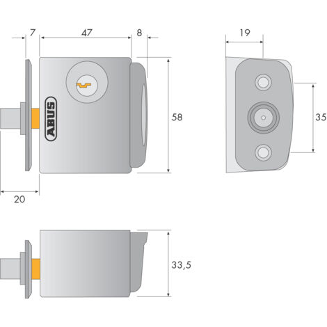 Verrou de velux FTS 3002 Blanc