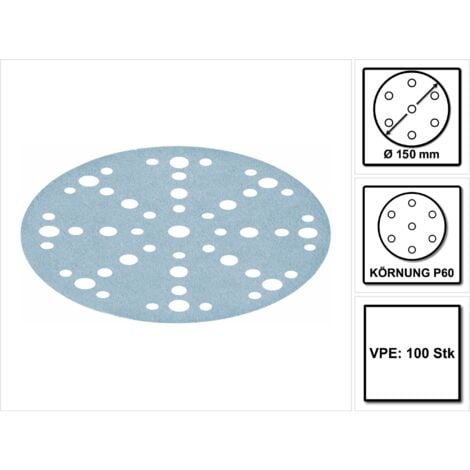 Festool STF D150/48 Abrasifs Granat P60, 150mm, pour RO 150, ES 150 ...