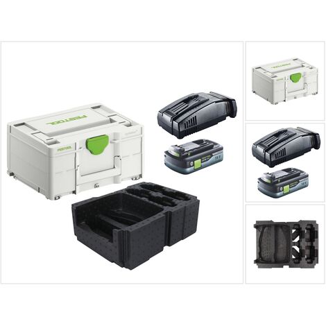 Festool Energie Set 1x BP 18 Li 4,0 Ah HPC-ASI Pack de batteries 18V 4 ...
