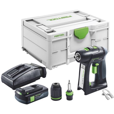 Festool C 18-Basic Perceuse-visseuse sans fil 18 V 45 Nm Brushless + 1x ...
